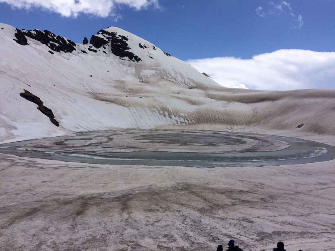 Bhrigu Lake Trek in Himachal Pradesh, India.